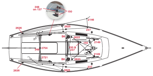 Harken - J22 Deck Layout | Mauri Pro
